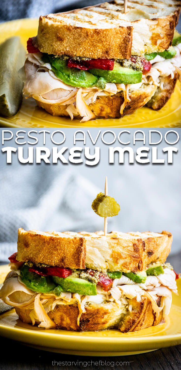 Easy Avocado Turkey Melt Recipe - The Starving Chef