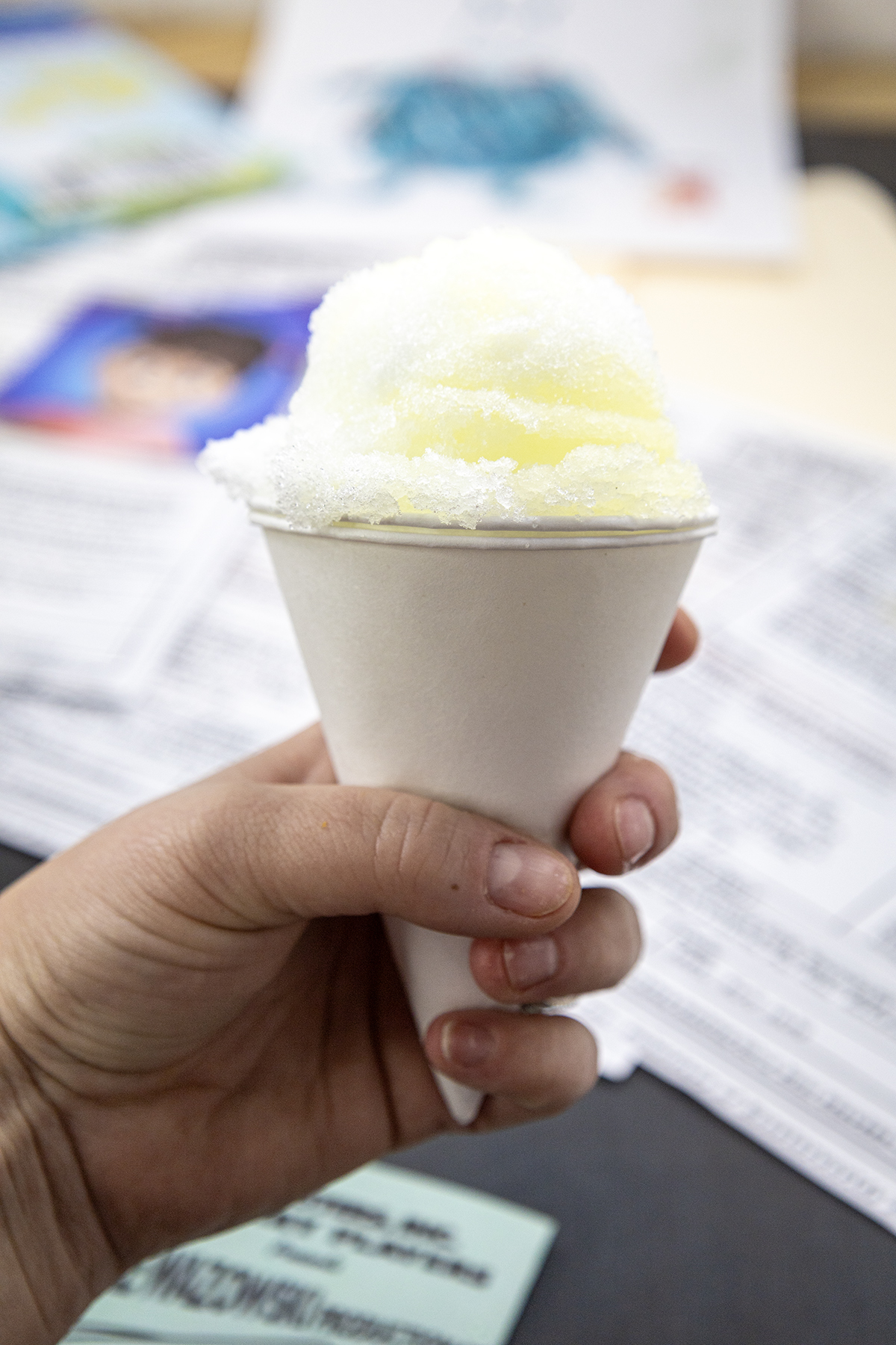 "Yellow" Snow Cones from Monsters Inc. (MADE WITH REAL SNOW!)